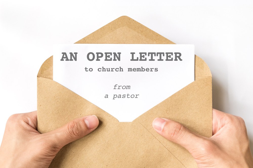 An open letter from a pastor • Notes from the Trail