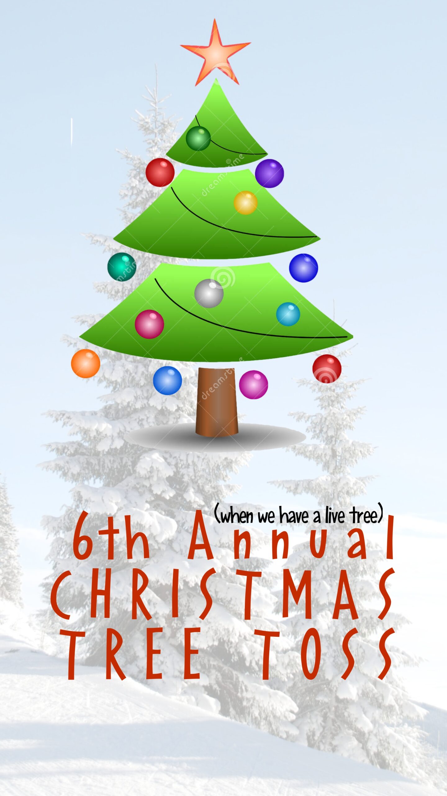 The 6th Annual Christmas Tree Toss • Notes from the Trail